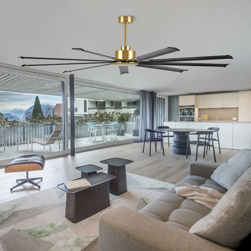 Wade Logan® Ayodele 84-inch 9-Blades Indoor Ceiling Fan with Remote ...