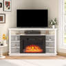 Latitude Run® 53" Corner Electric Fireplace Tv Stand For Tvs Up To 55 ...