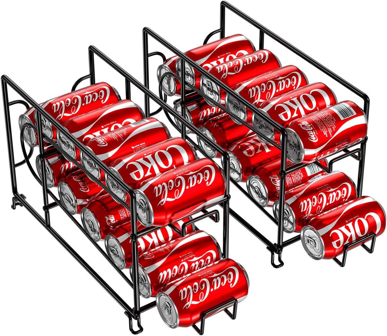 Mint Pantry® 2 Pack Stackable Beverage Soda Can Dispenser Organizer ...