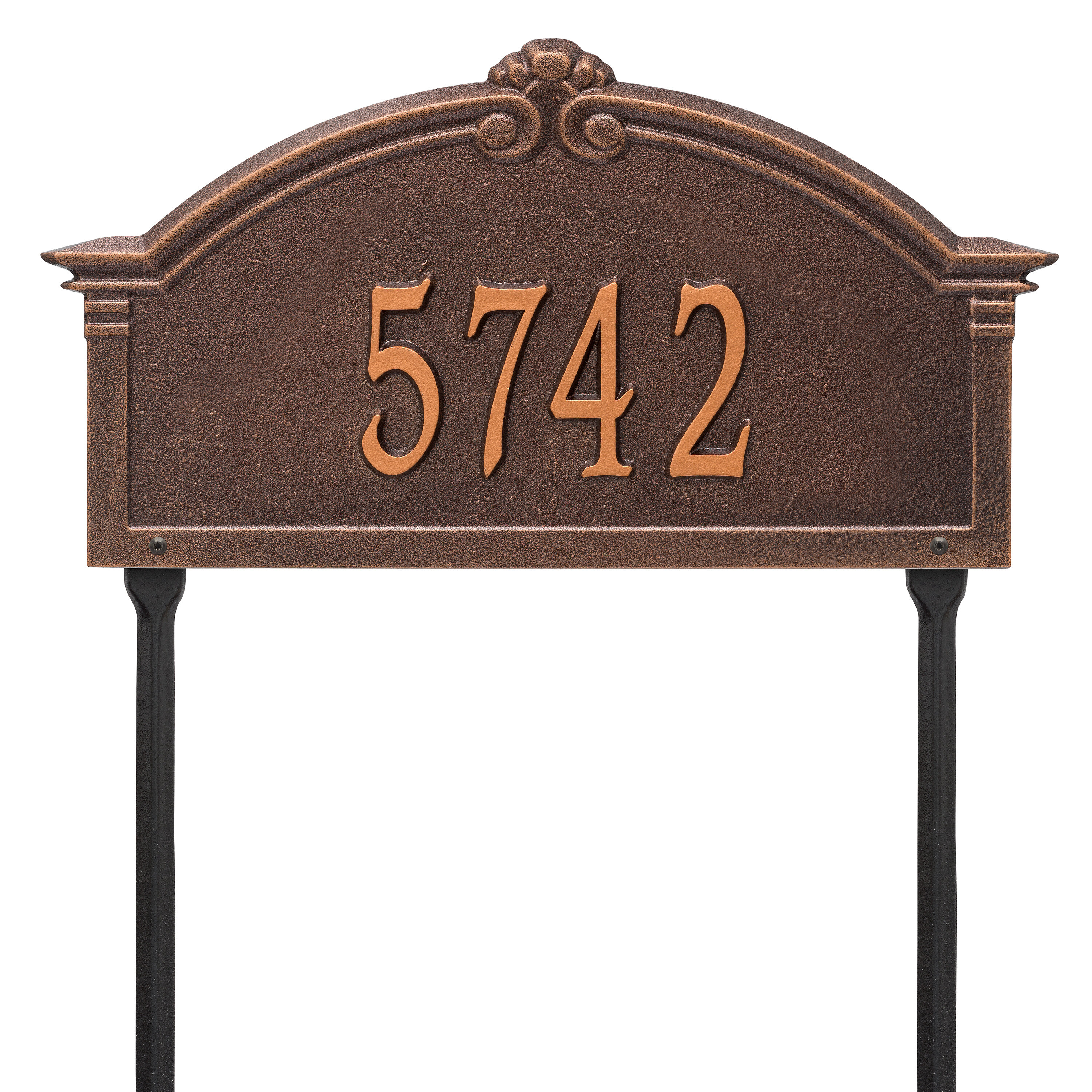 Whitehall Products Roselyn Personalized Arch Grande 1-Line Lawn Address ...