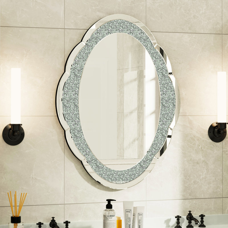 Rosdorf Park Rotteck Oval Glass Mirror & Reviews | Wayfair