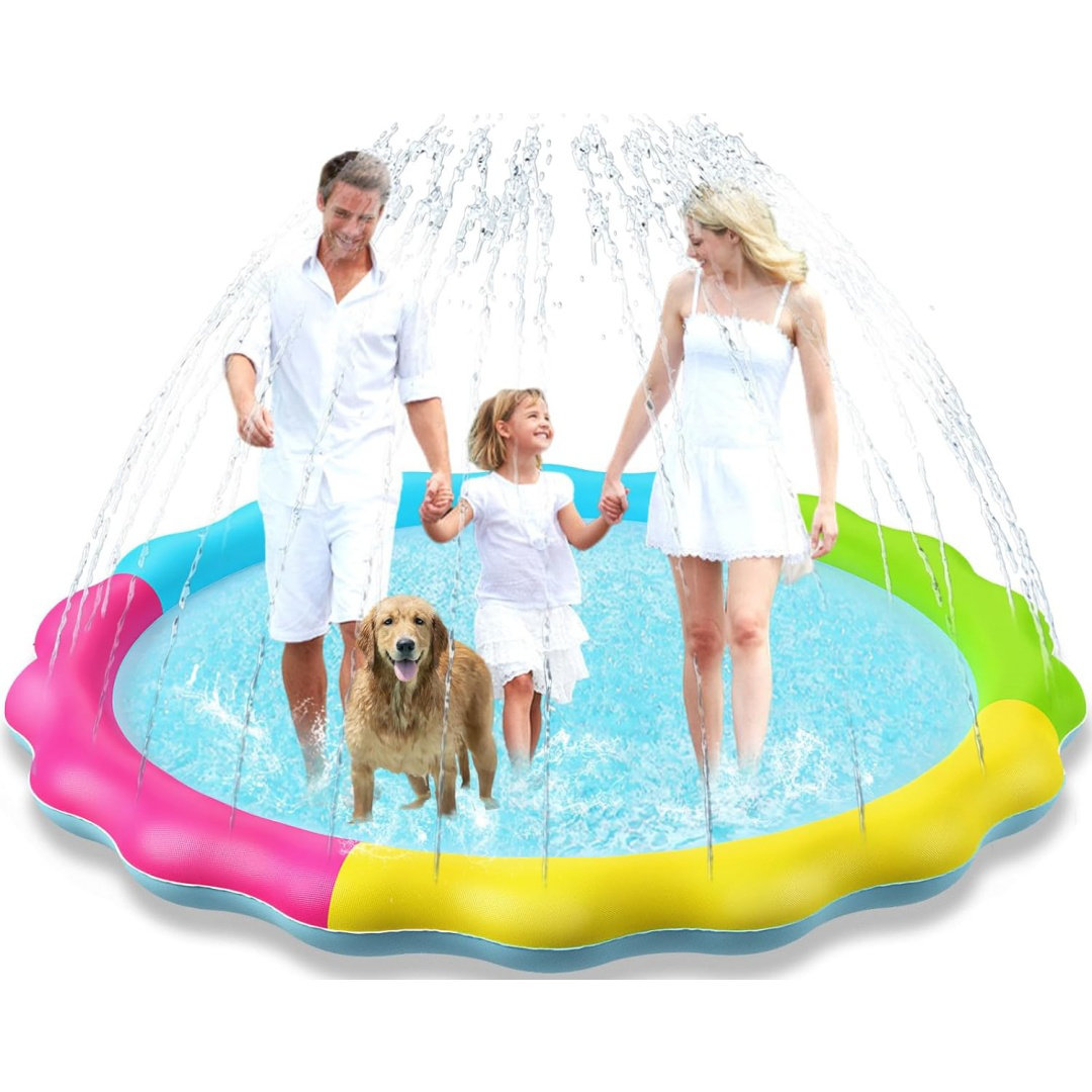 DESIGN SHOP BY SHELL Splash Pad Sprinkler For Kids Splash Play Mat ...