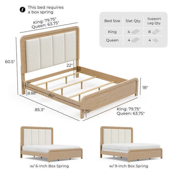 Latitude Run® Dzadur Channel Tufted Panel Bed | Wayfair