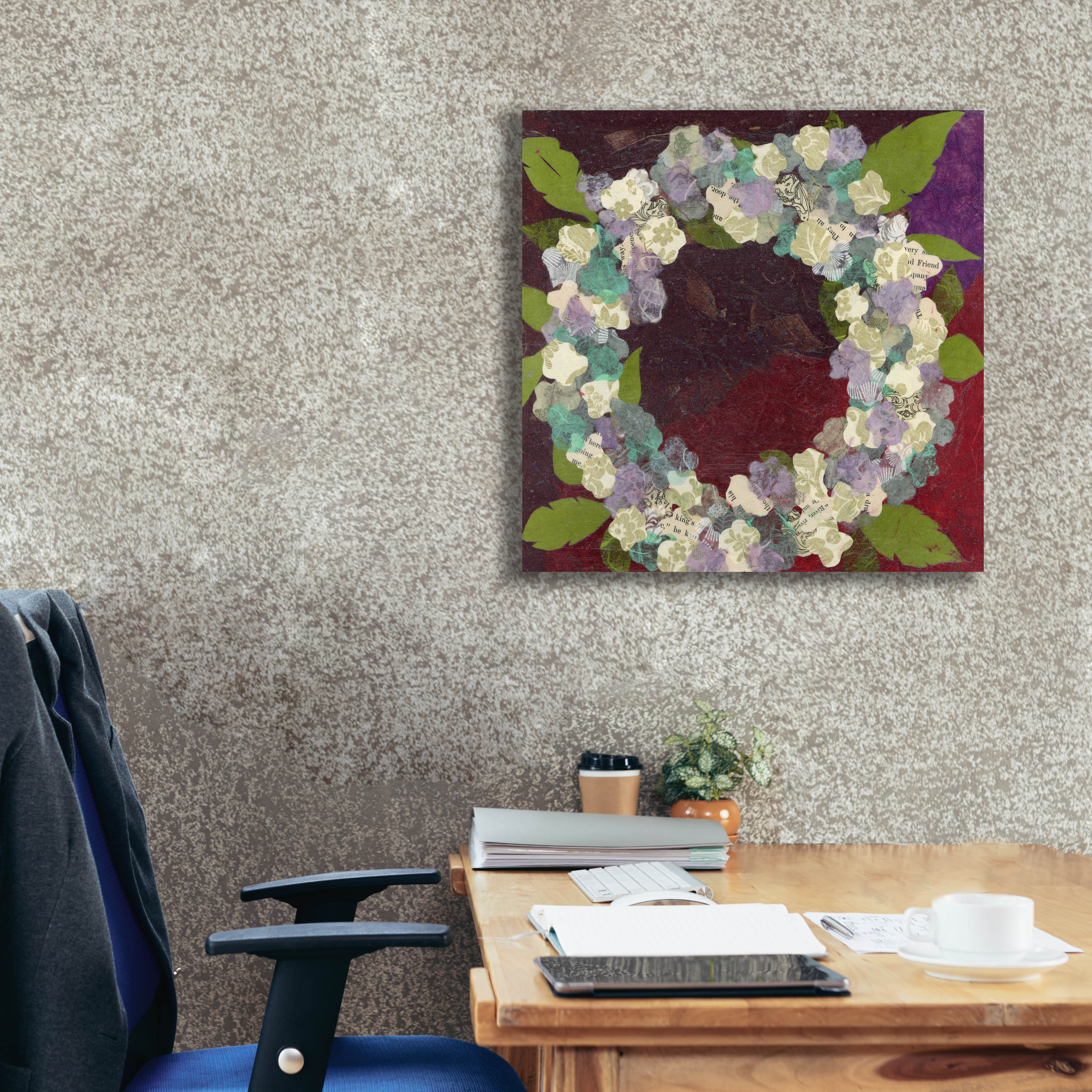 Epic Graffiti 'Winter Wreath' by Jeri Hauth Canvas Wall Art, 37" x 37 ...