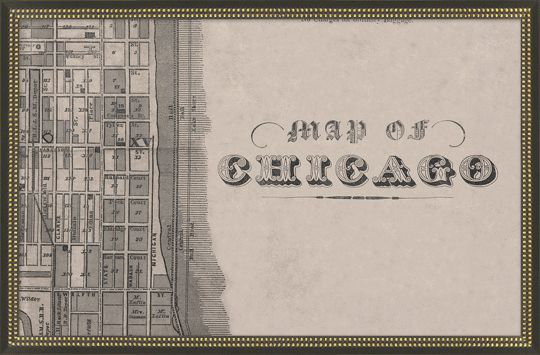 Wendover Art Group Chicago Vintage Grid Map I - Wayfair Canada