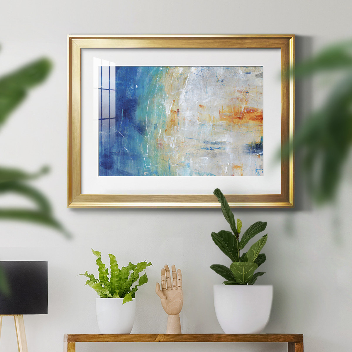 Brayden Studio Blue Grotto II Premium Framed Print - Ready To Hang ...