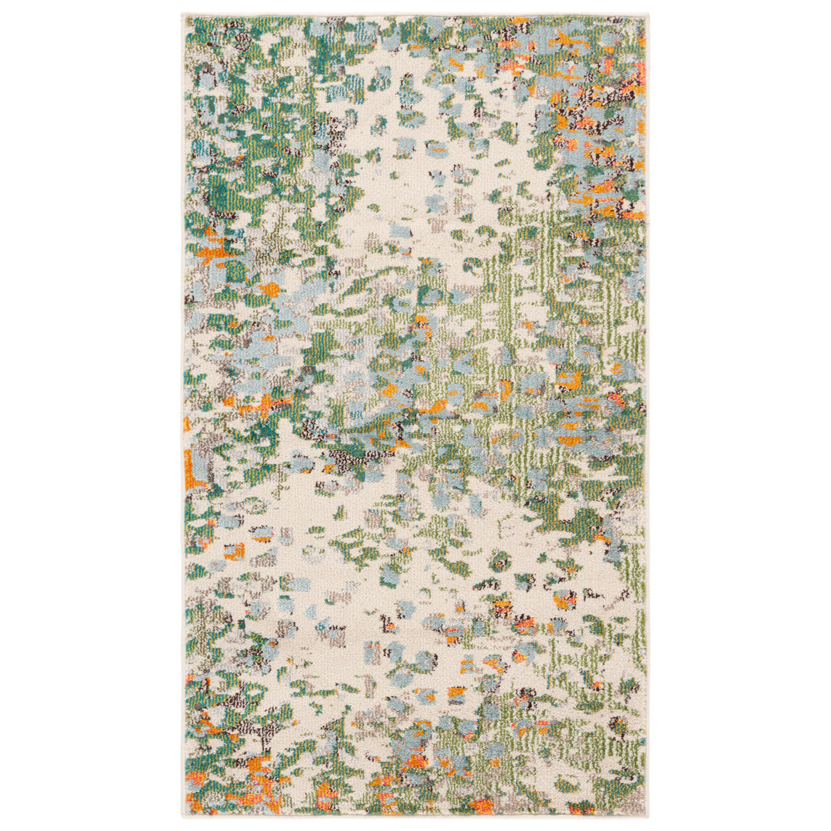 17 Stories Monaco Performance Abstract Rug & Reviews | Wayfair