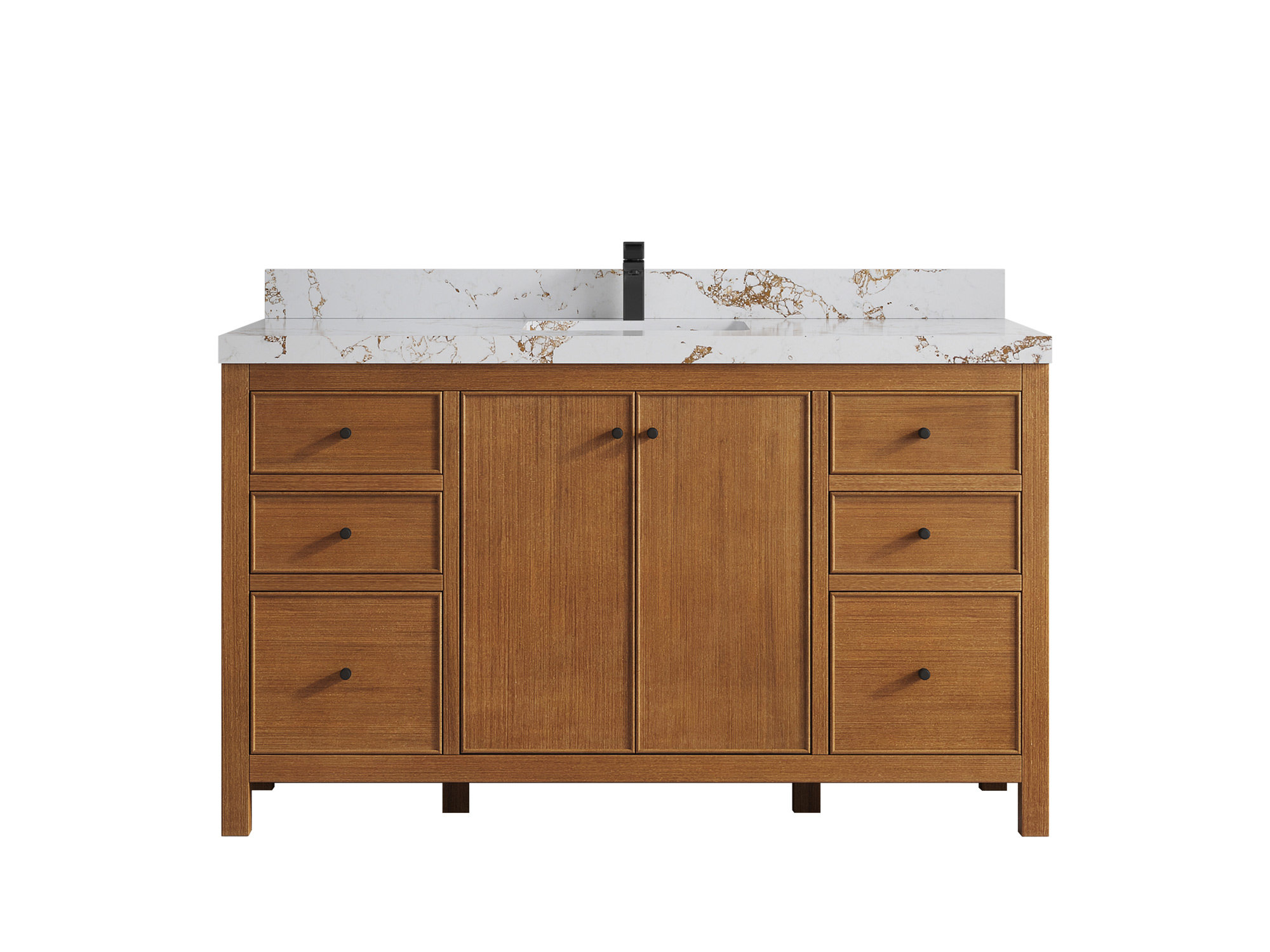 Willow Collections Chicago Teak 60 In. W X 22 In. D Single Sink ...