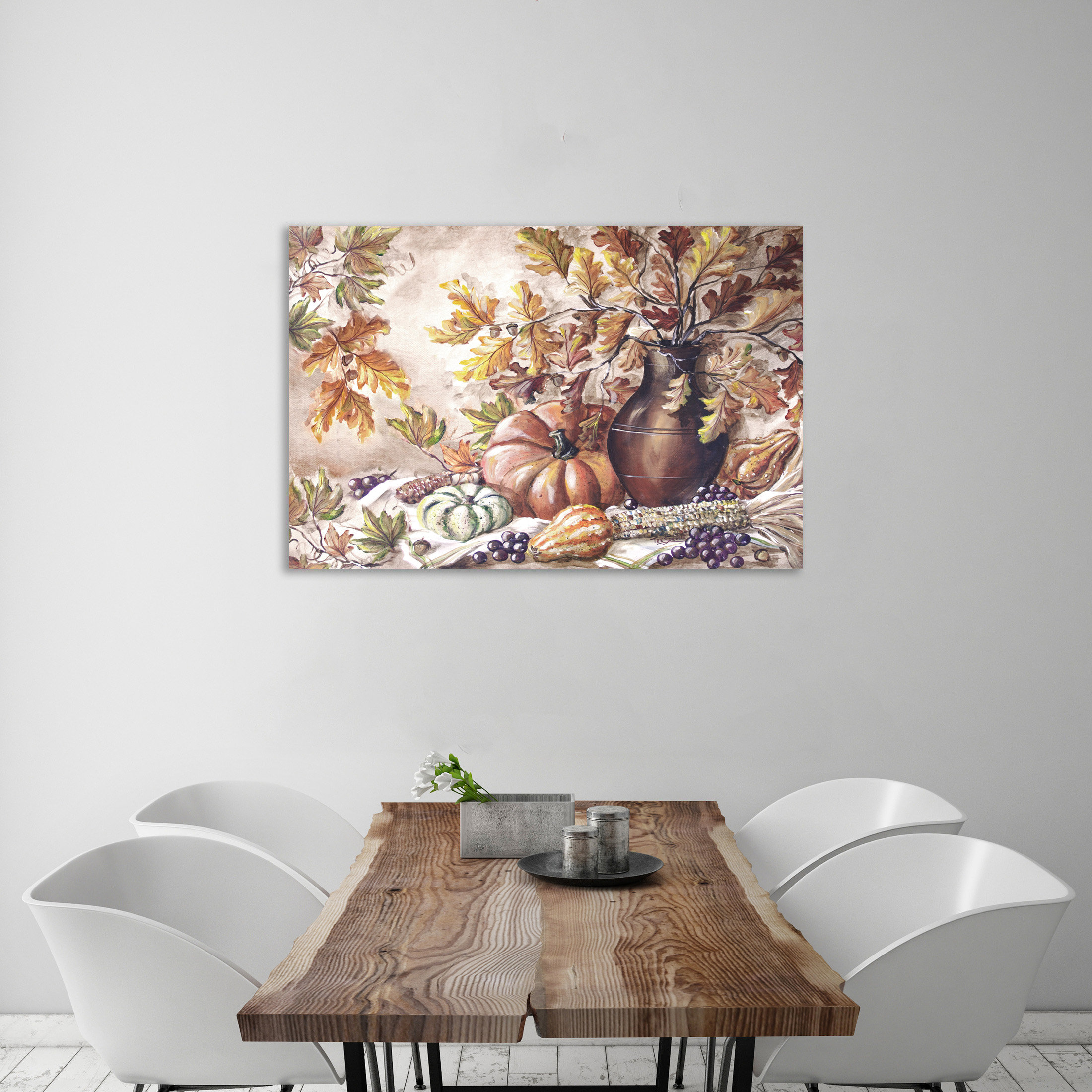 August Grove® "Fall Harvest Still Life" Gallery Wrapped Canvas By ...