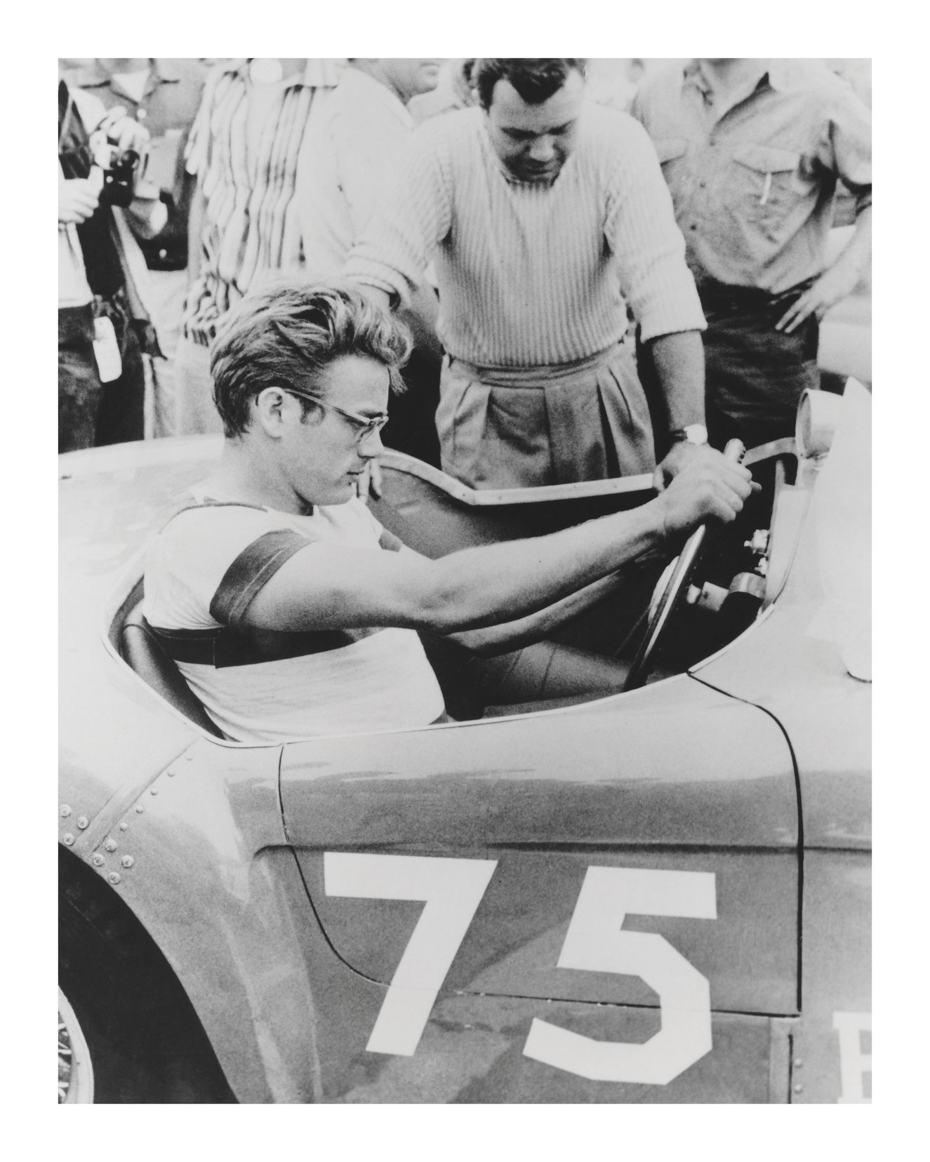 Globe Photos Entertainment & Media James Dean Behind the Wheel in his ...