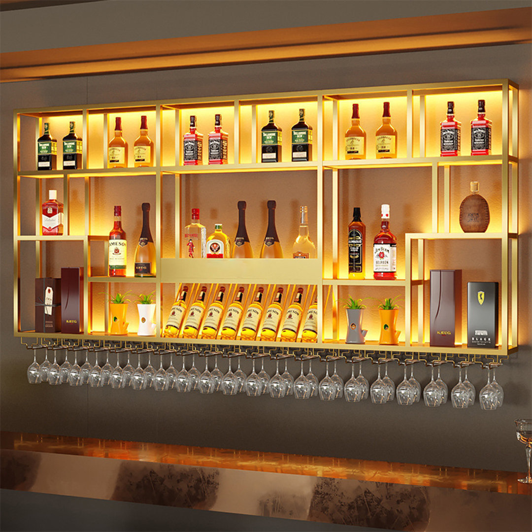 Ivy Bronx Wall Mounted Wine Rack | Wayfair