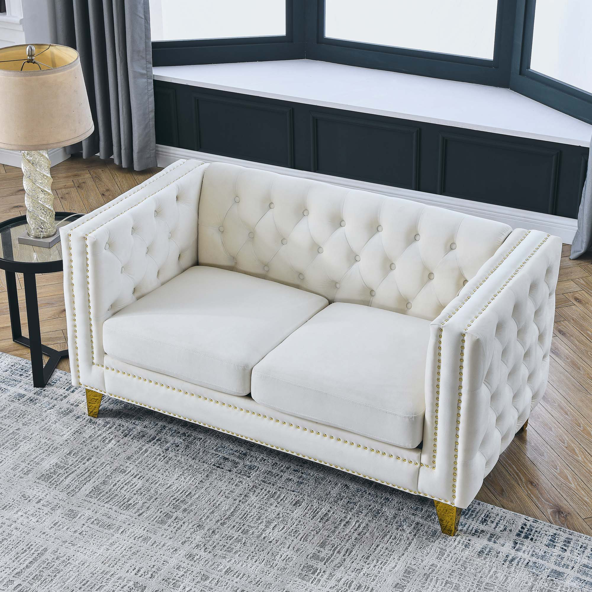House of Hampton® 2 Seat Sofa Couch For Bedroom | Wayfair