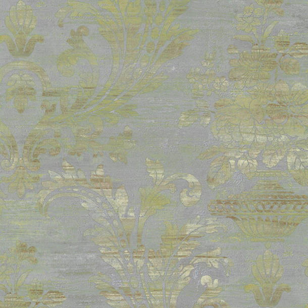 Astoria Grand Rivenbark Damask Silk Emboss 33' L x 21" W Wallpaper Roll ...