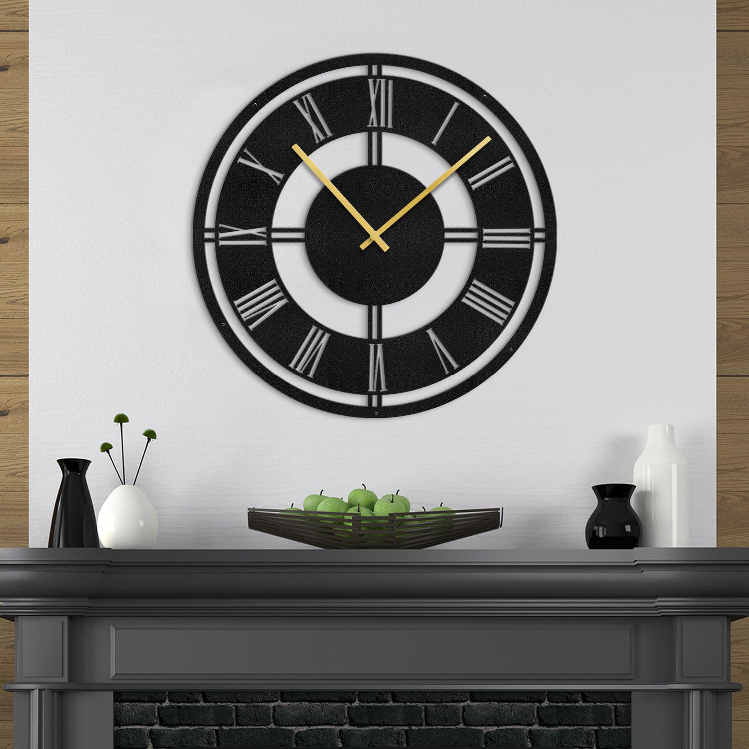 SIGNLEADER Metal Wall Clock | Wayfair