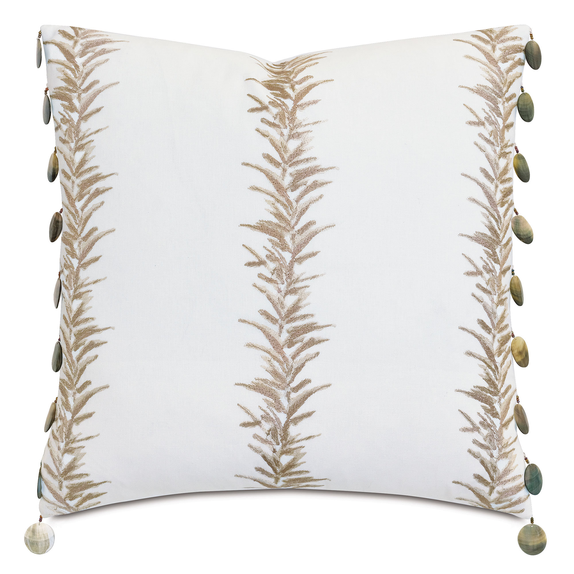 Eastern Accents Casa Guava Beaded Trim Decorative Pillow Cover & Insert ...