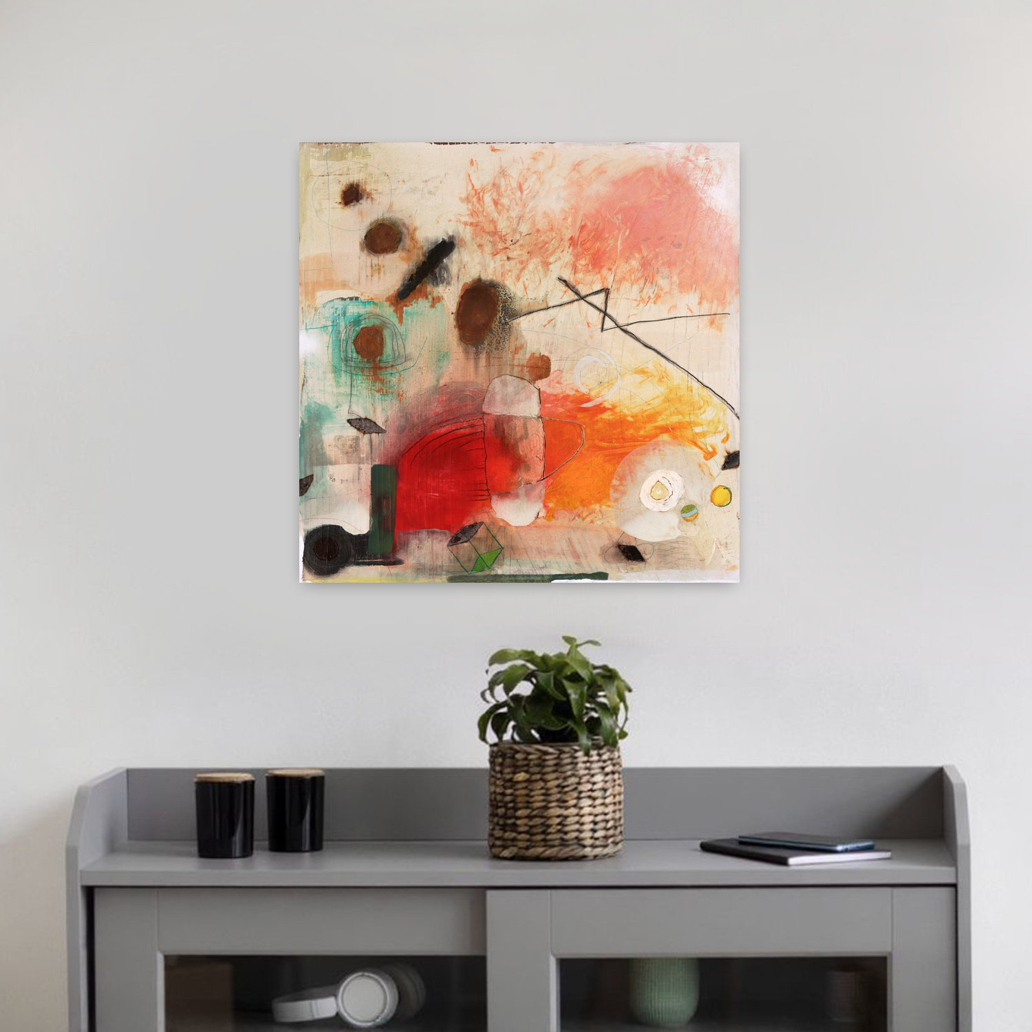 Latitude Run® Changed My Mind 1 Contemporary Abstract Art | Wayfair