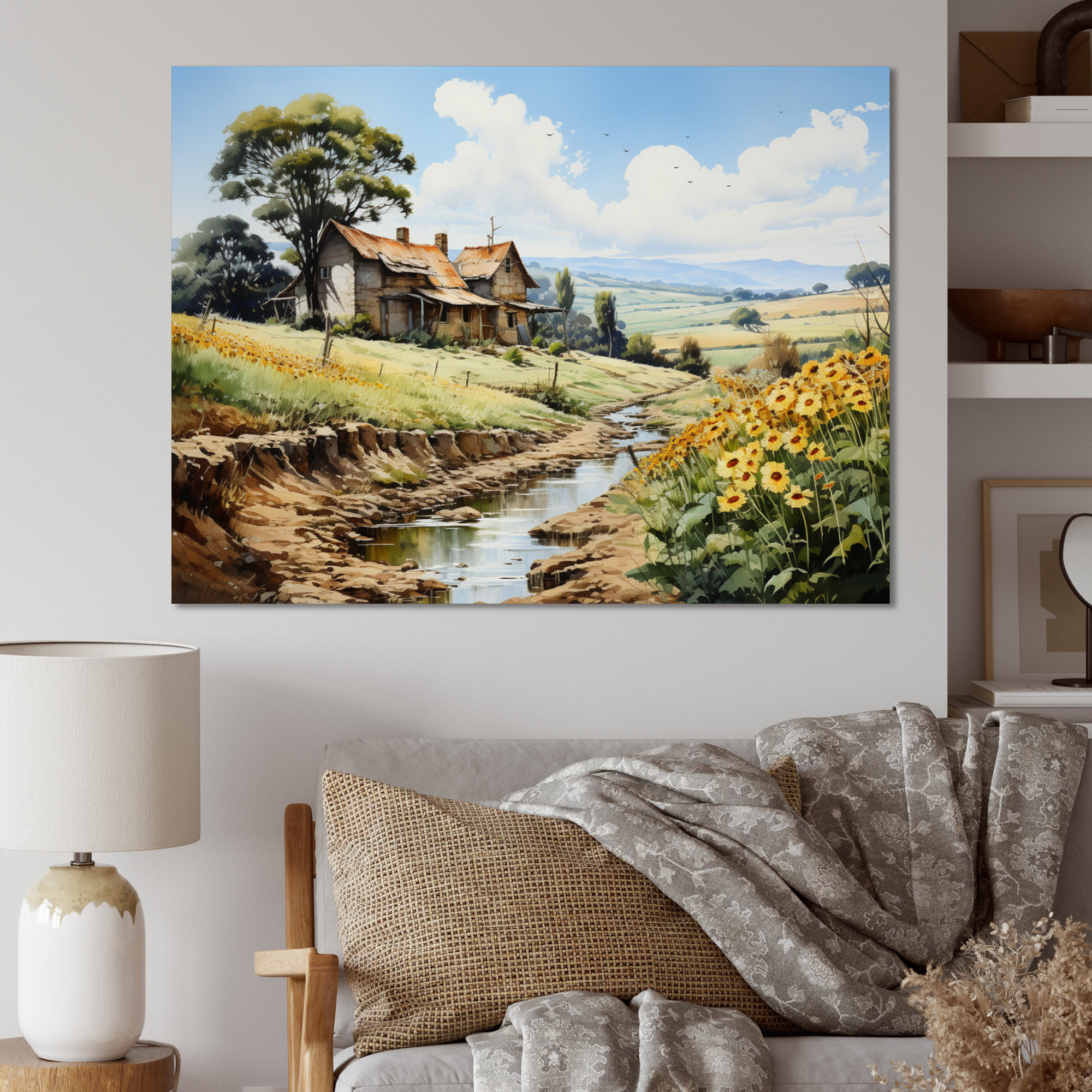 Red Barrel Studio® Vietnam Rustic Countryside Charm On Canvas Print ...