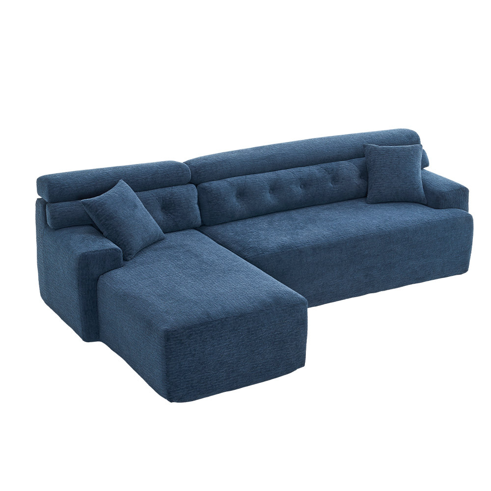 Hokku Designs 105" Cloud Sectional Sofa In Antique , Modern 4-Seater L ...