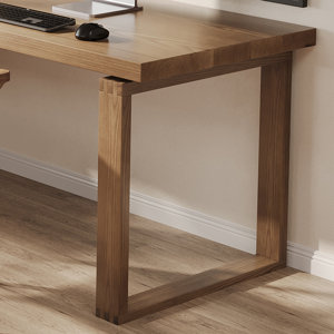 Cozynest Tan Rectangular Solid Wood desks | Wayfair