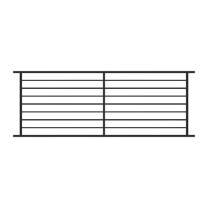 Fortress Building Products Fe26 Axis Steel Railin.g Stair Panel | Wayfair