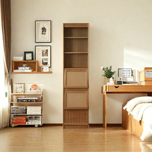 Parttlion Japanese style solid wood bookcase display cabinet | Wayfair