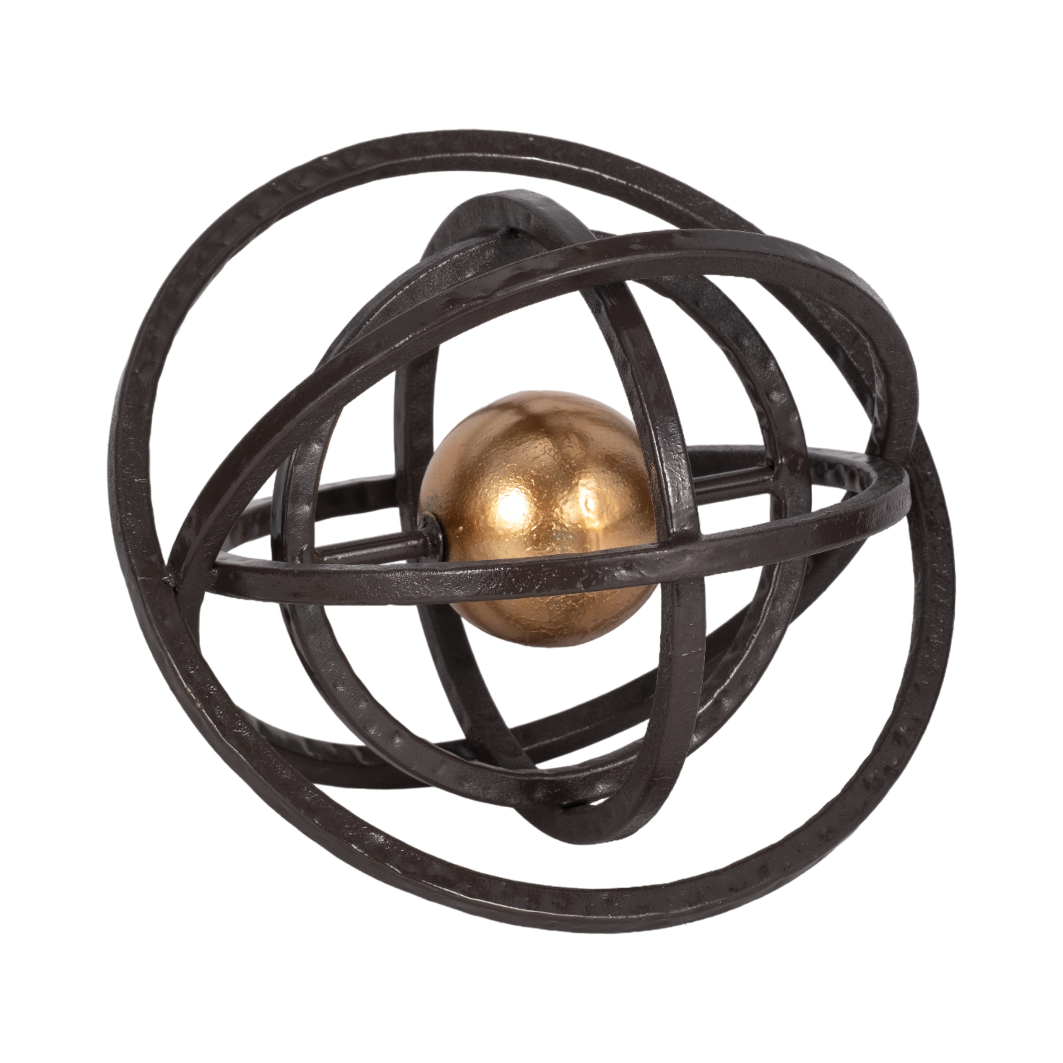 17 Stories Armillary Orb, Black/Gold | Wayfair