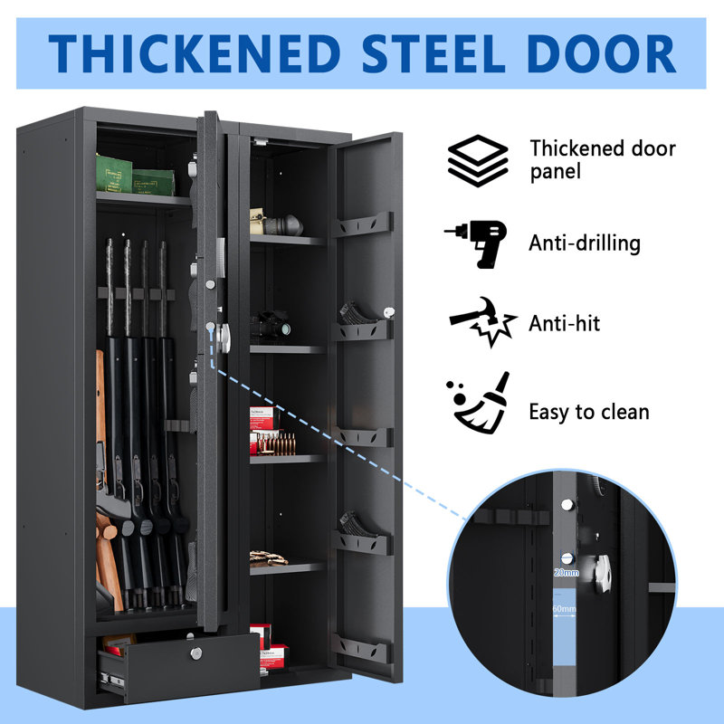Kaer 15-20 Gun Safe,gun Safes For Home Rifle And Pistols,large Gun ...
