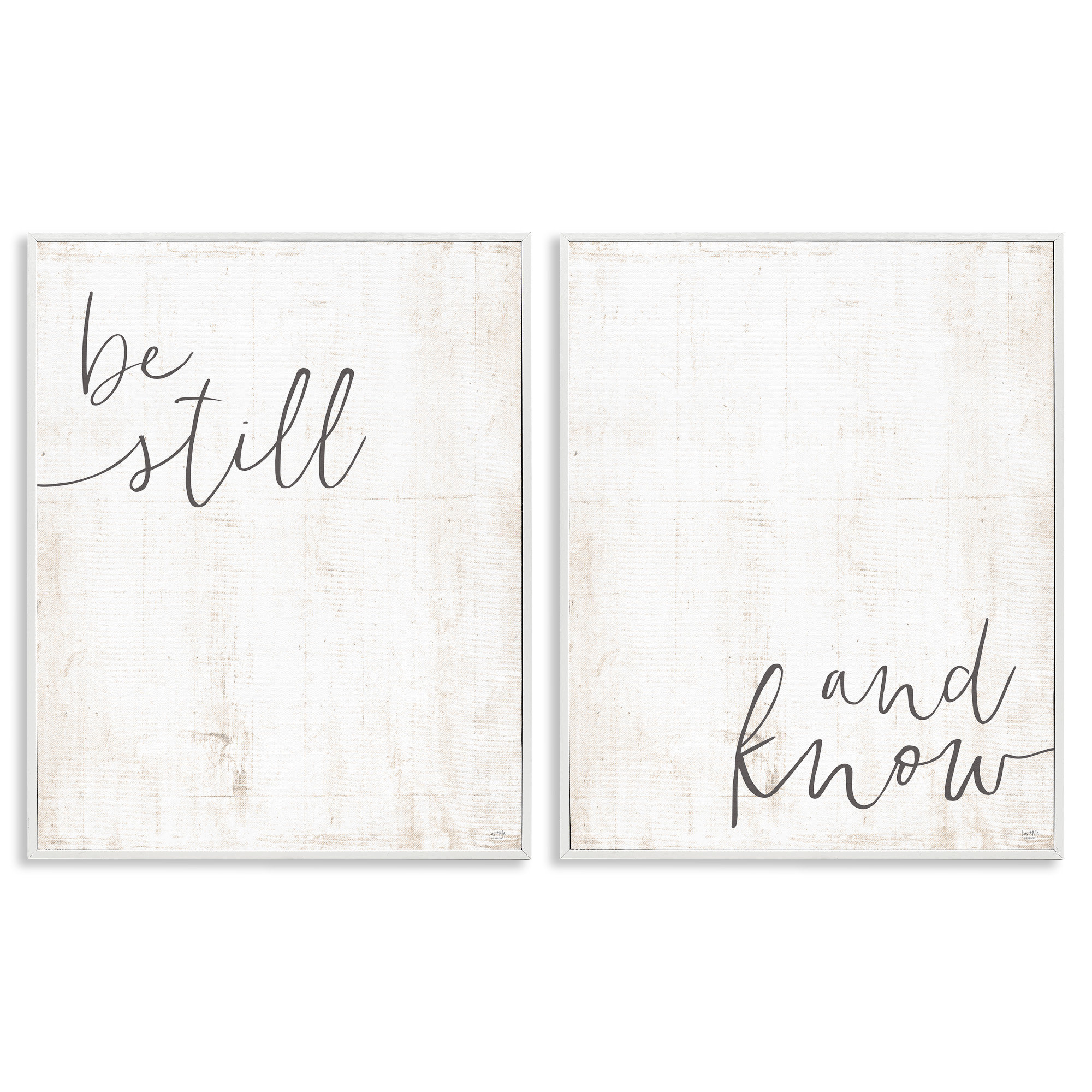 Stupell Industries Be Still And Know Calligraphy Inspirational Phrase ...