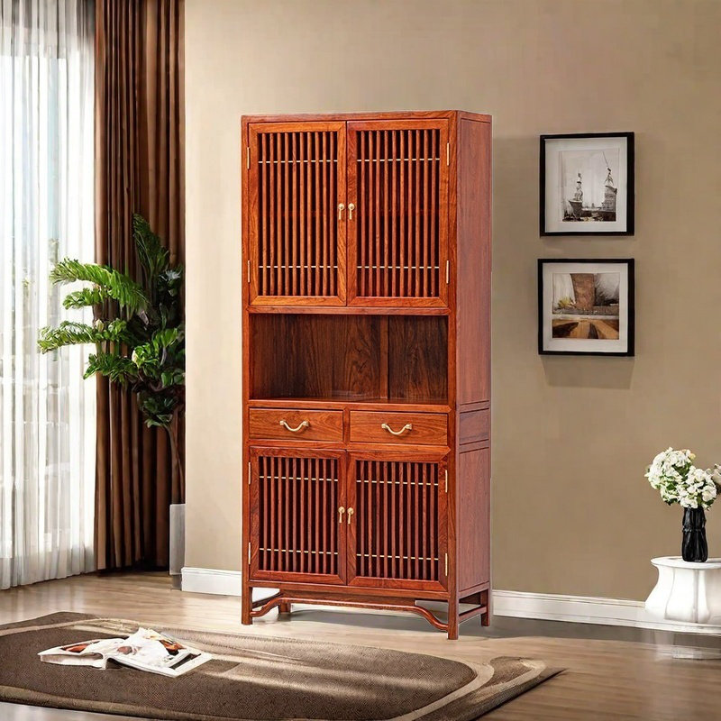 Parttlion New Chinese style storage solid wood bookcase | Wayfair
