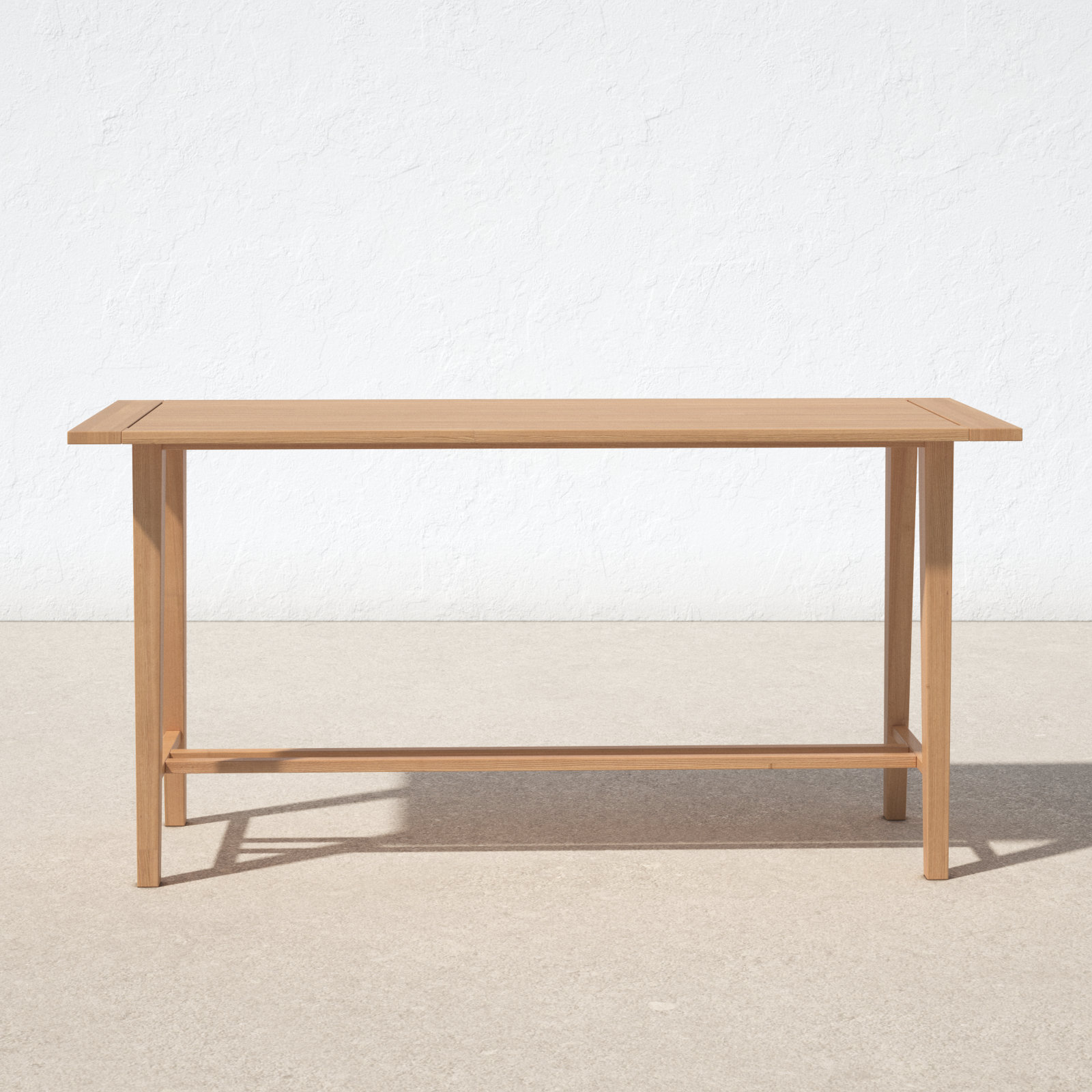 AllModern Knightly Teak Bar Table | Wayfair