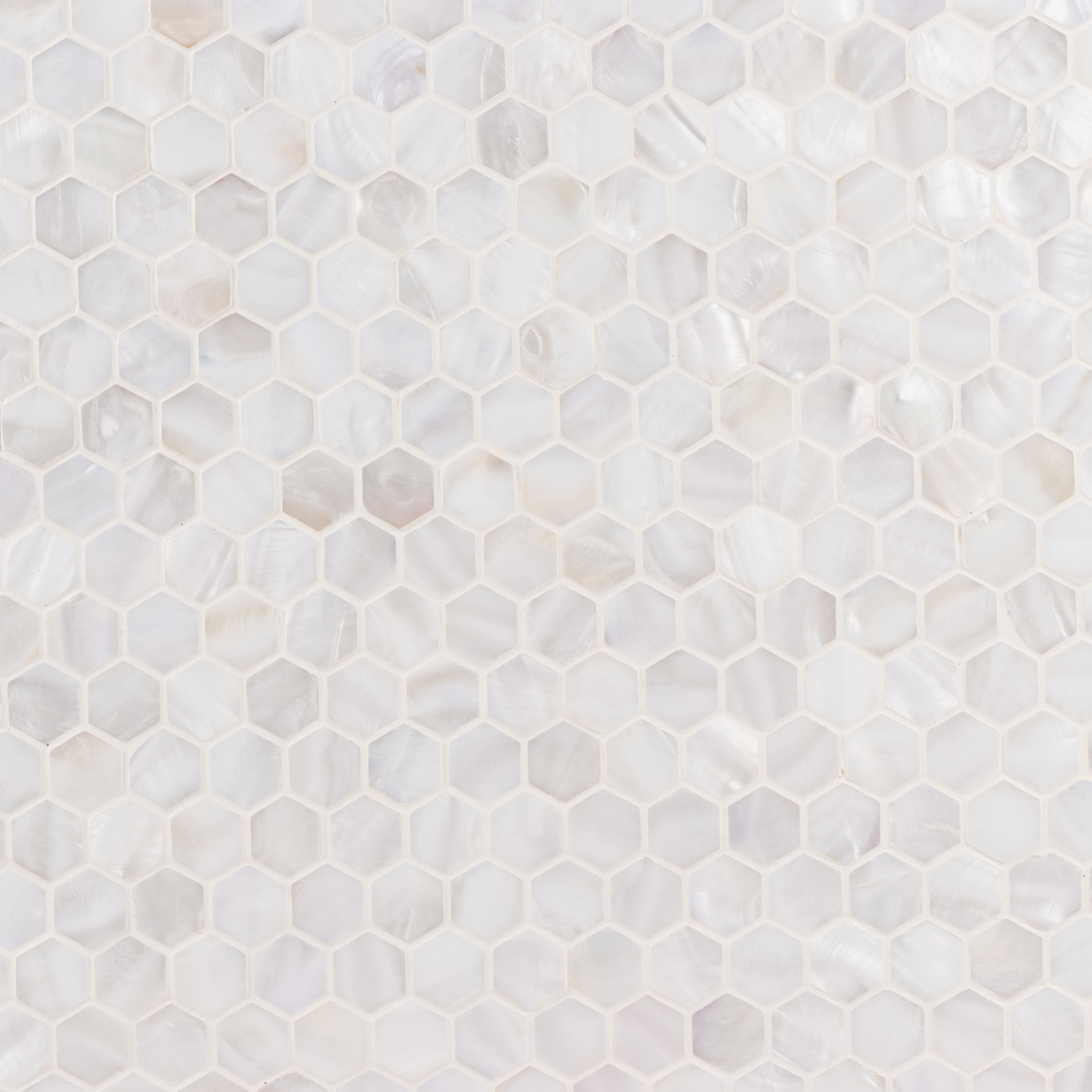 WS Tiles® Mother of Pearl 1" x 1" Seashell Honeycomb Mosaic Wall Tile ...