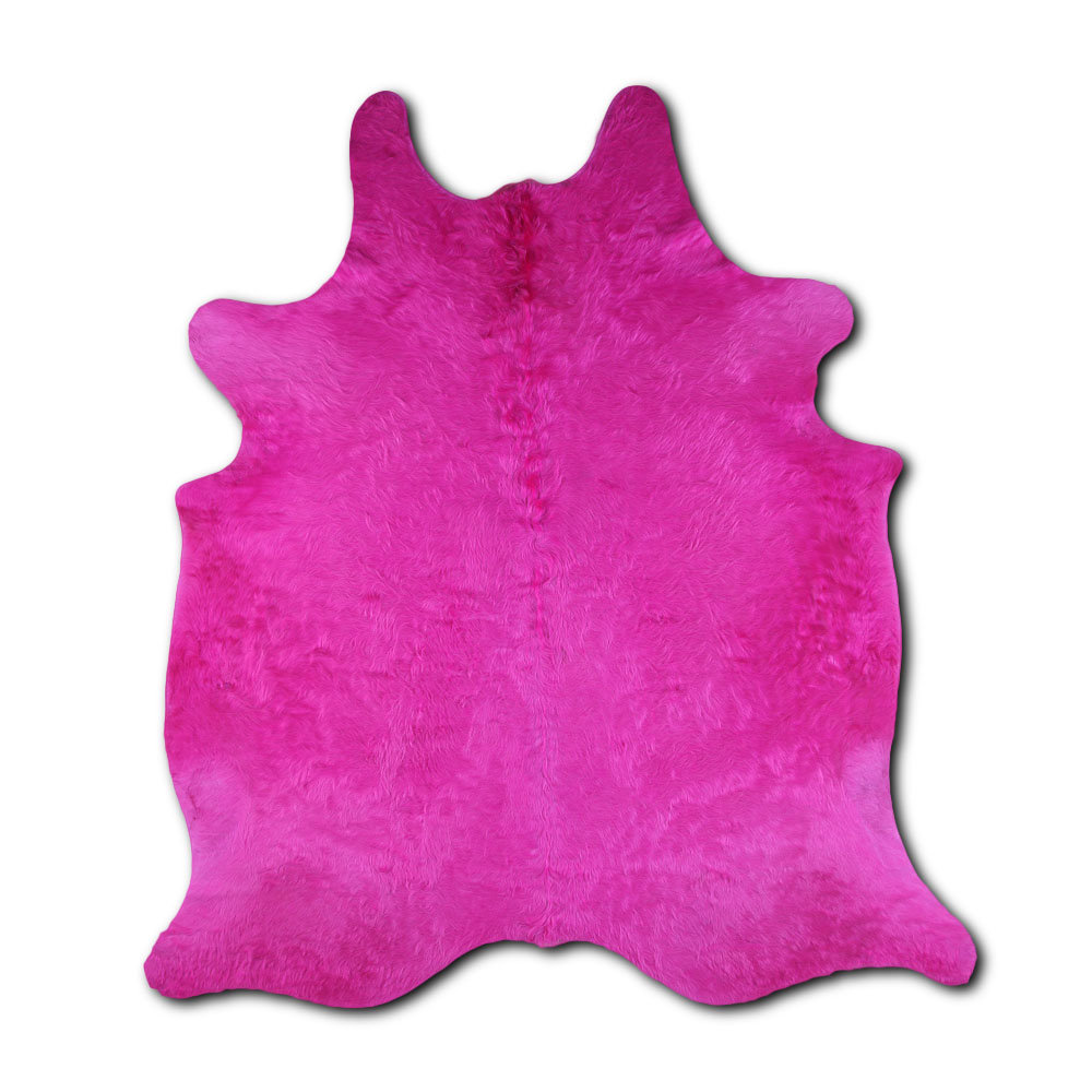 Foundry Select DYED HAIR ON COWHIDE DYED HOT PINK 3 - 5 M GRADE A | Wayfair