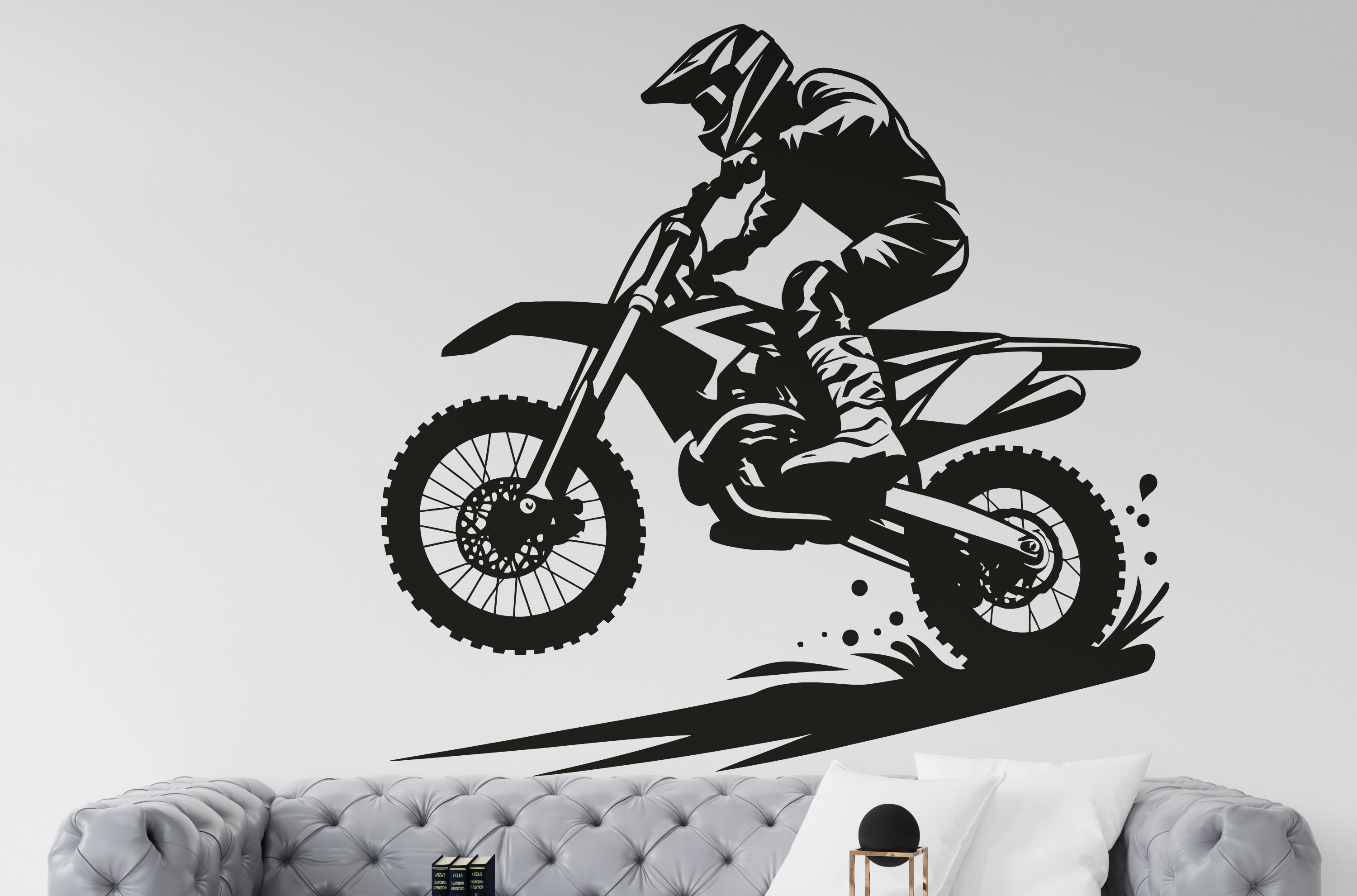 Williston Forge Motocross Wall Decal, Motocross Wall Stickers ...
