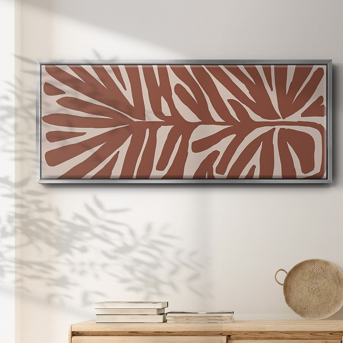 Wexford Home Terra Cotta Block Palms IV- Framed Canvas | Wayfair