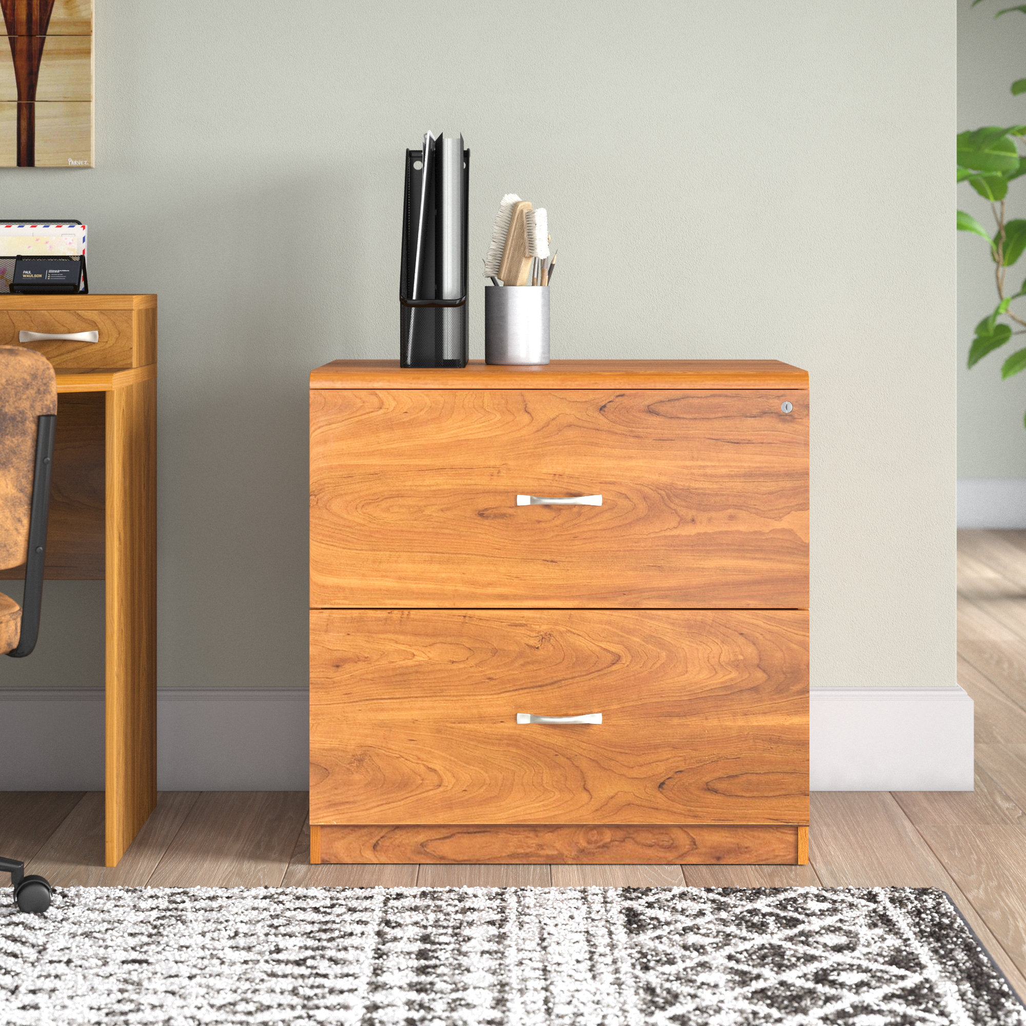 Millwood Pines Leavy 2 Drawer Lateral Filing Cabinet & Reviews ...