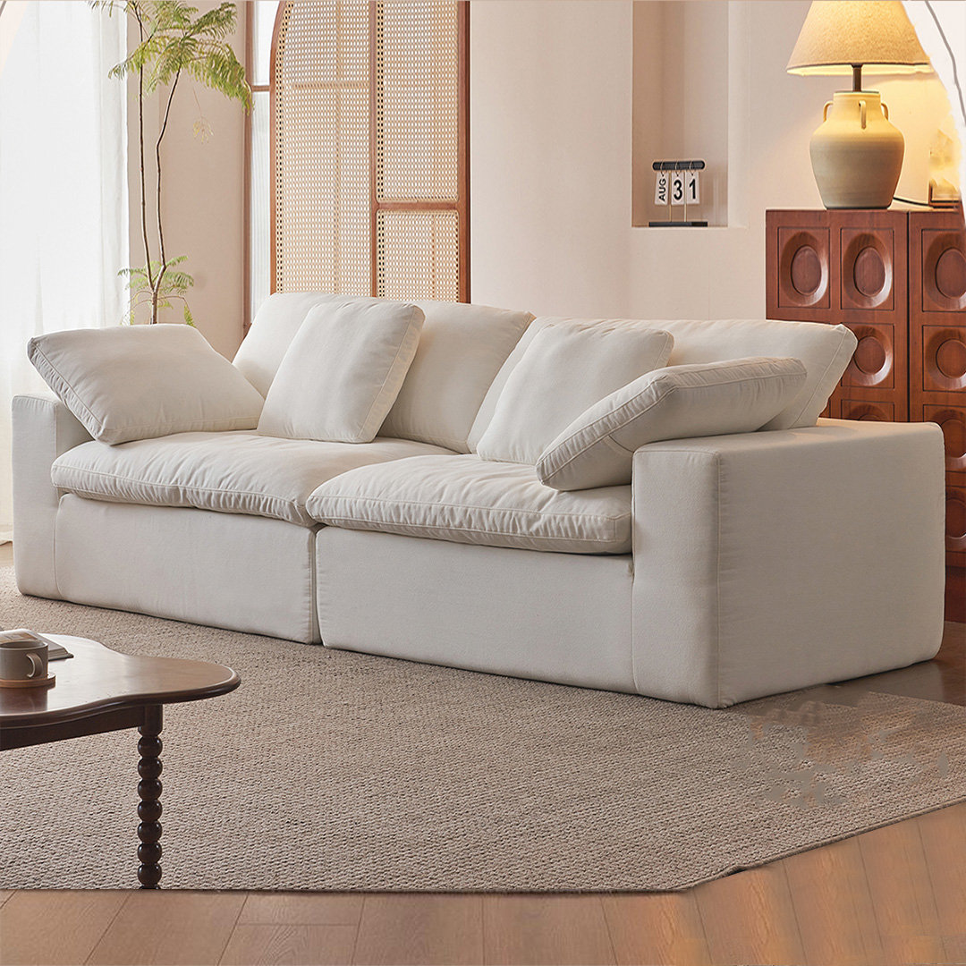 Hokku Designs Cotton and linen Modular Sofa | Wayfair