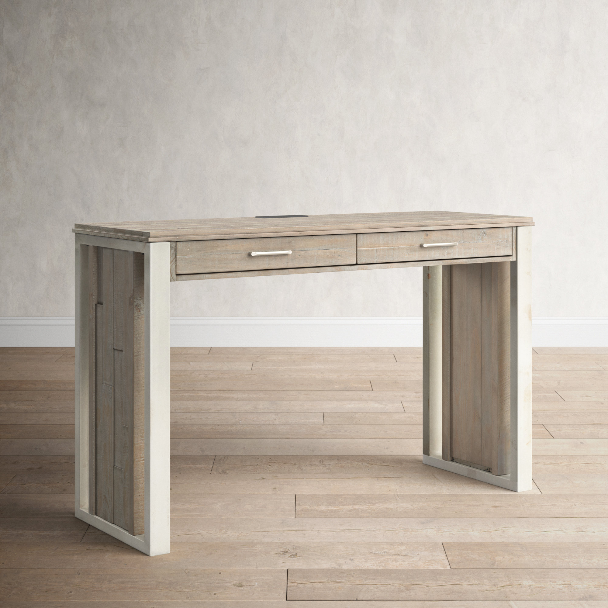 Birch Lane™ Musso Solid Wood Top Computer Desk | Wayfair