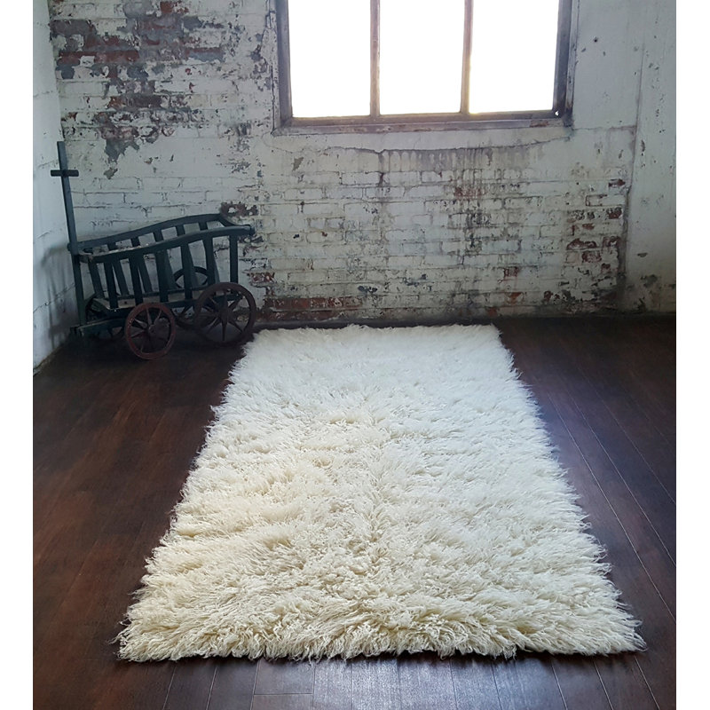 Mercer41 Stylish Greek Flokati Rugs. Long 3" shag pile. Natural Wool ...