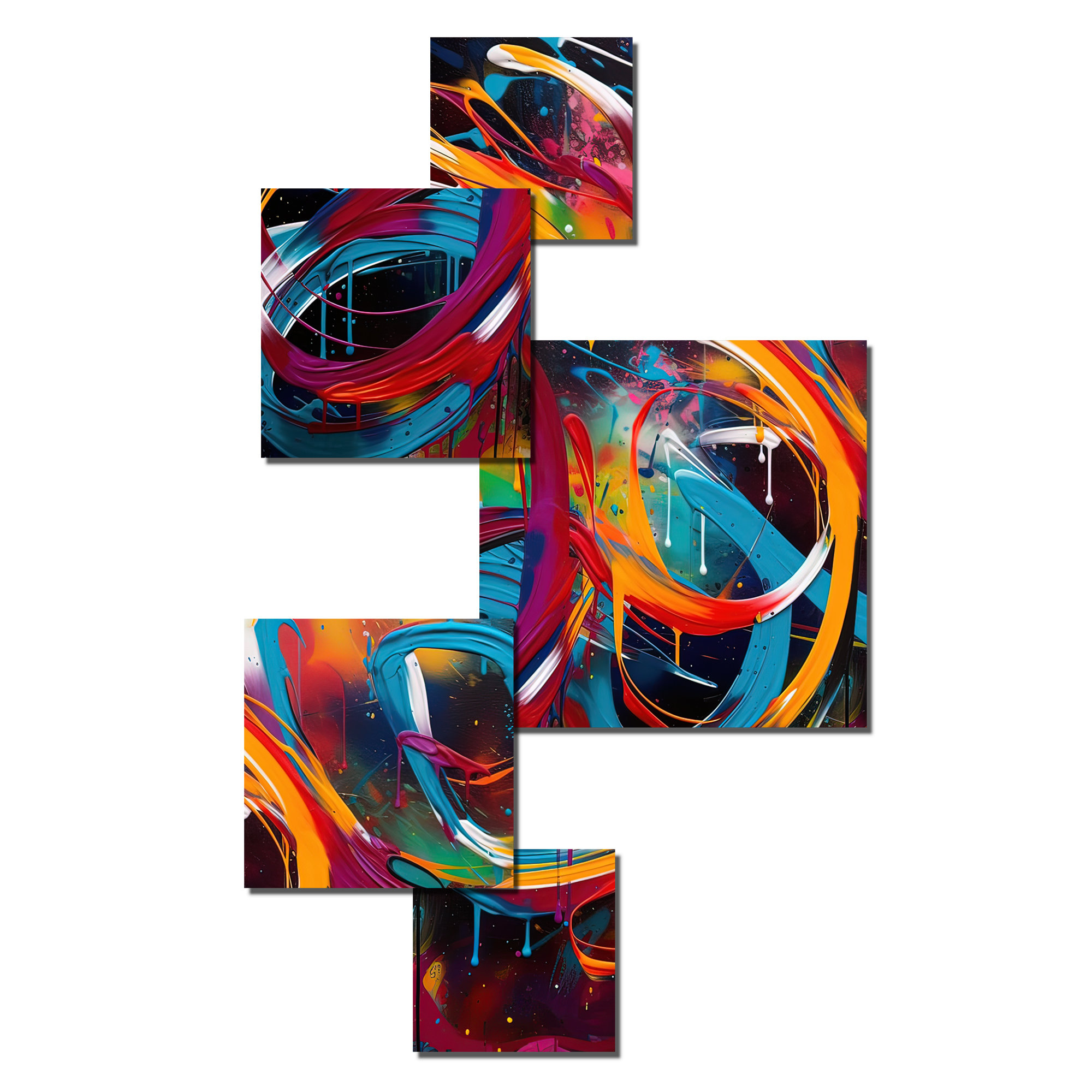 Orren Ellis " Minimalism Graffiti Artwork III " 5 - Pieces - Wayfair Canada