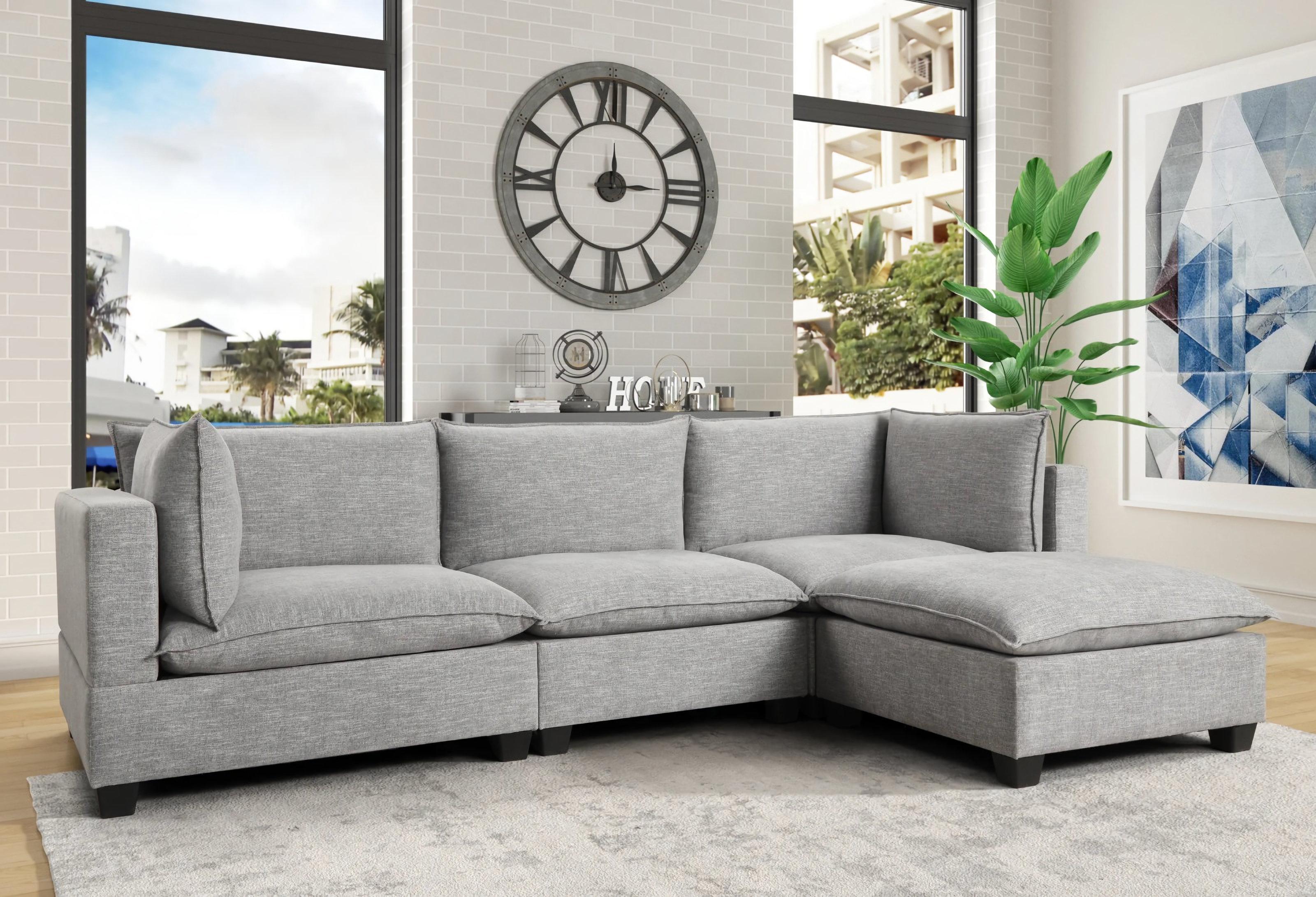 Latitude Run® Dellan Upholstered Sectional | Wayfair