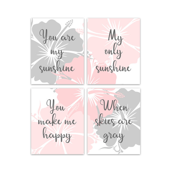 Harriet Bee Elzada Plants & Flowers 4 - Piece Paper Print | Wayfair