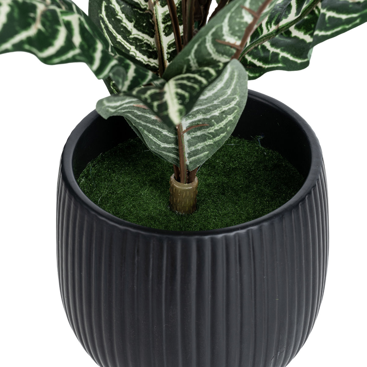 Primrue Artificial Fake Indoor Zebra Potted Plant | Wayfair