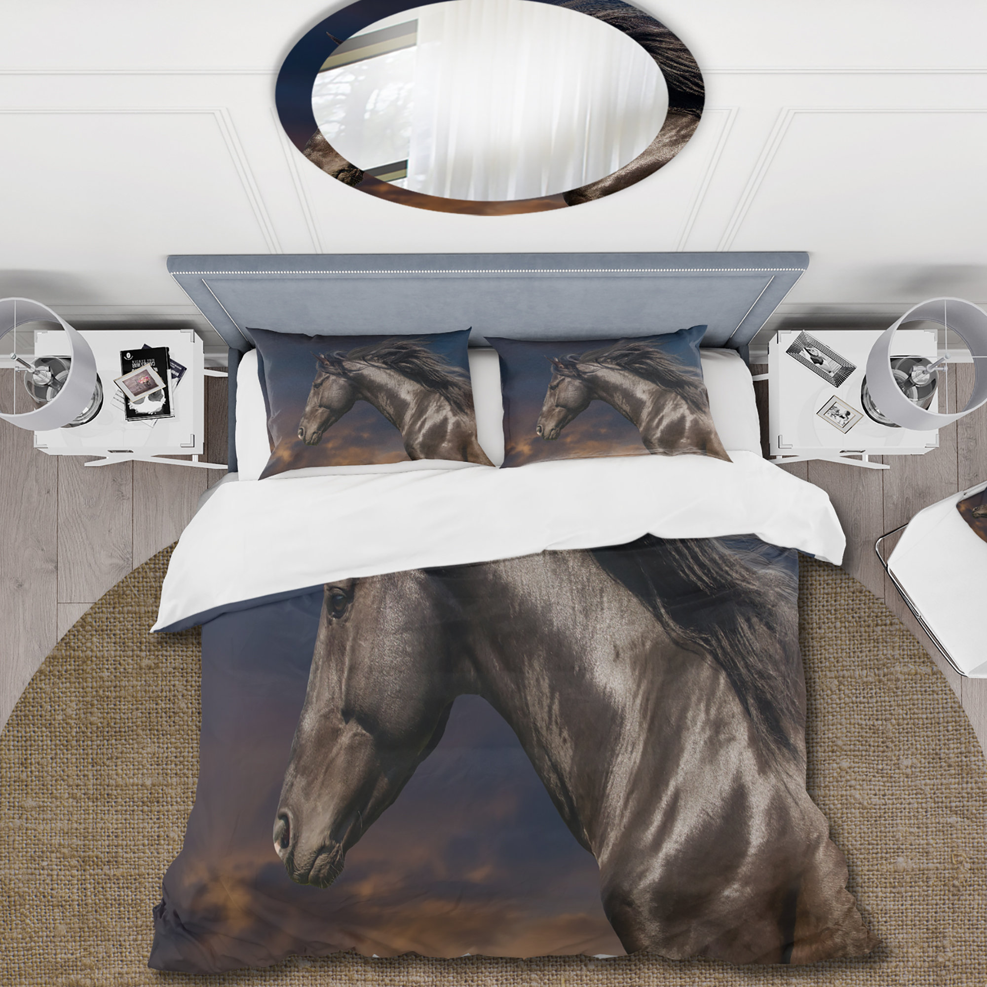 Design Art Portrait Of Thoroughbred Nonius Stallion Horse III - Animals ...