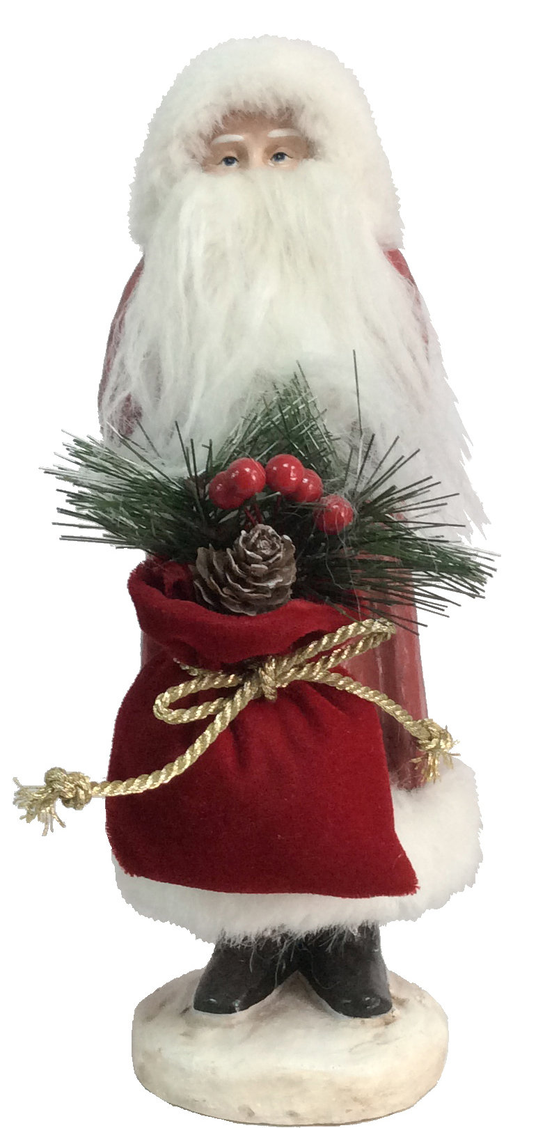 The Holiday Aisle® Walter Small Paper Pulp Santa Figurine | Wayfair