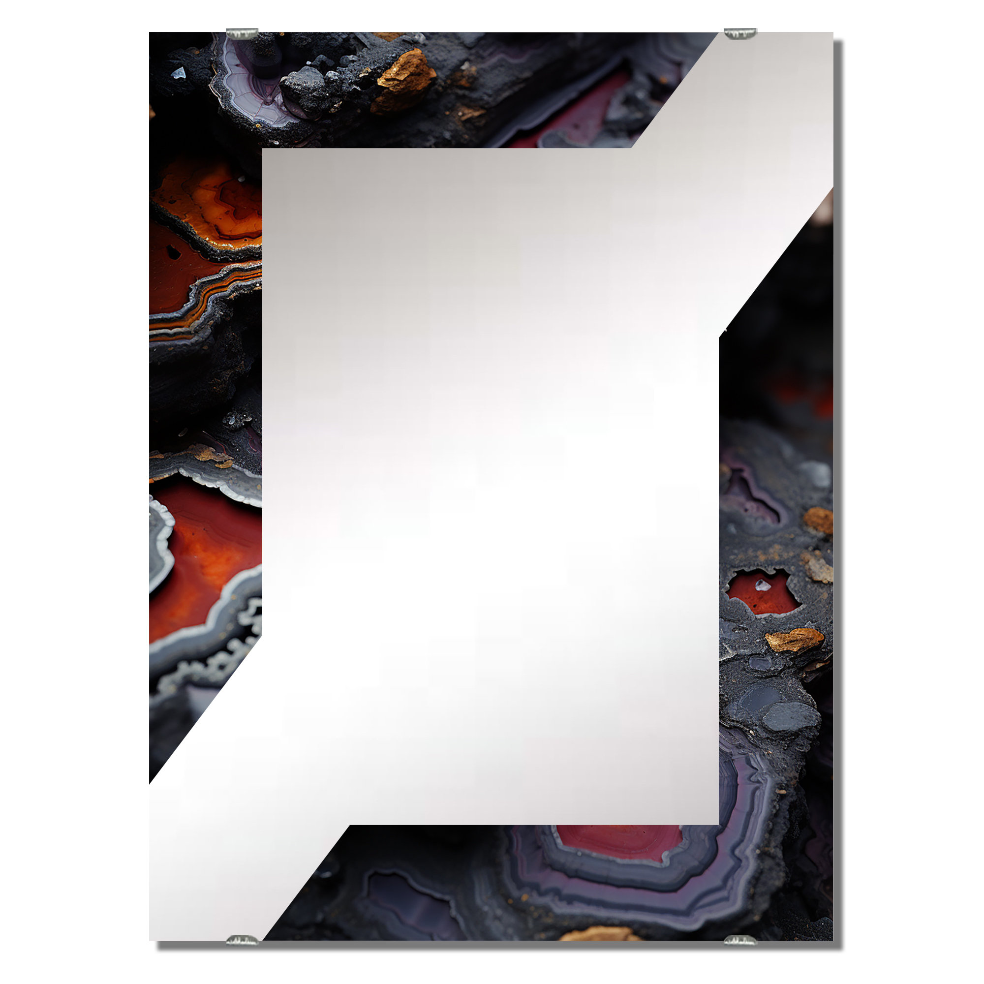 Trinx Keatica - Stone Geode Decorative Wall Mirrors MIR136145 | Wayfair