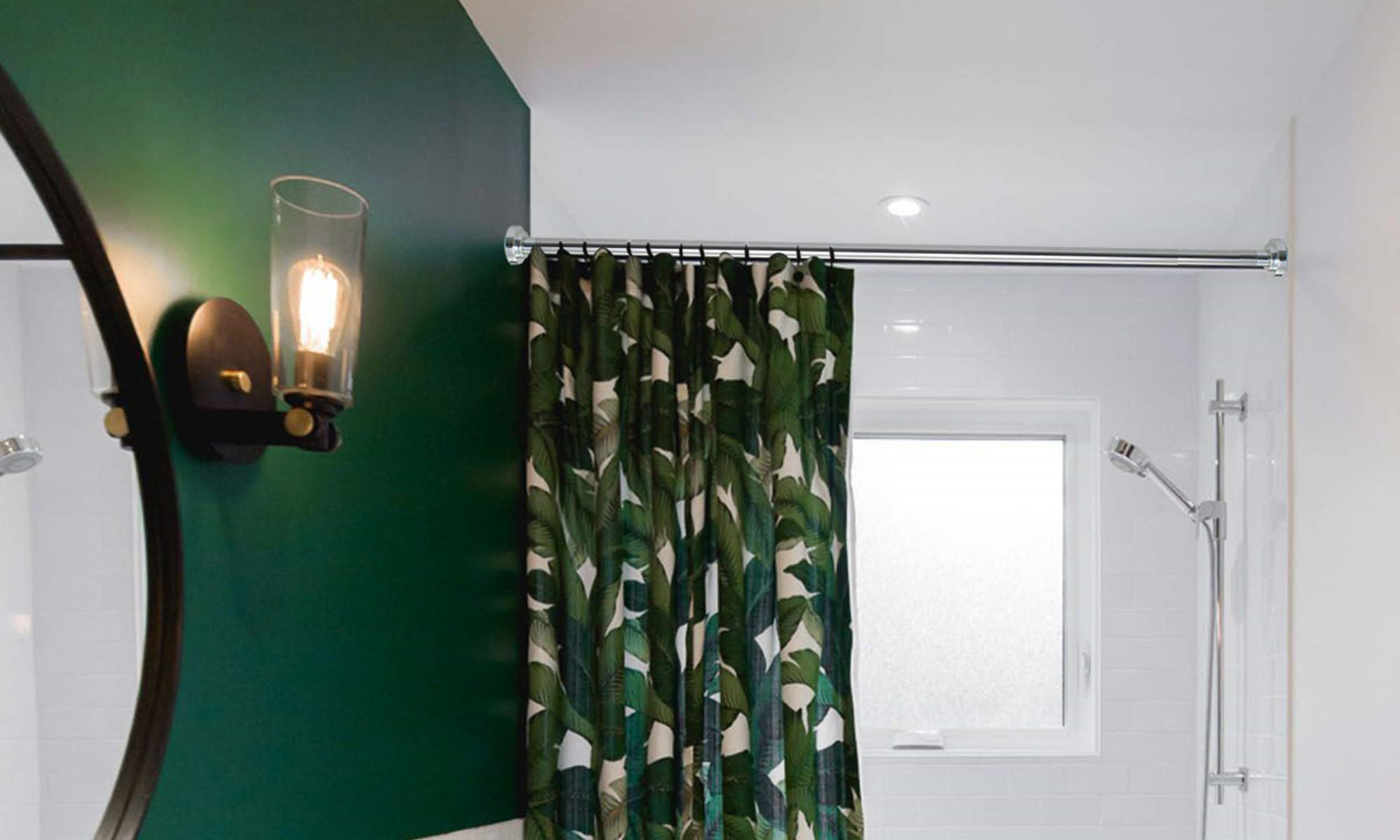 ClearAmbient Steel Retractable Curtain Rod, (115-210 Cm) | Wayfair.co.uk