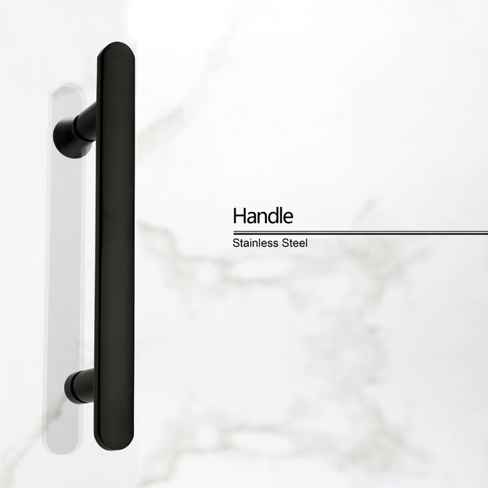 Zipcode Design™ Cyrus 48'' W x 72'' H Framed Shower Door with Clear ...