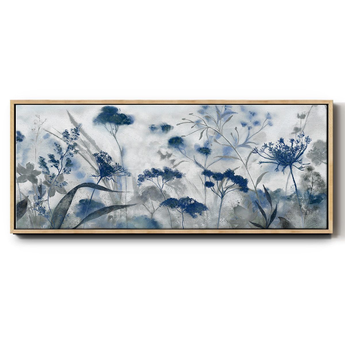 Red Barrel Studio® Inky Indigo- Framed Canvas | Wayfair