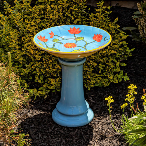 Ceramic Bird Baths You'll Love | Wayfair