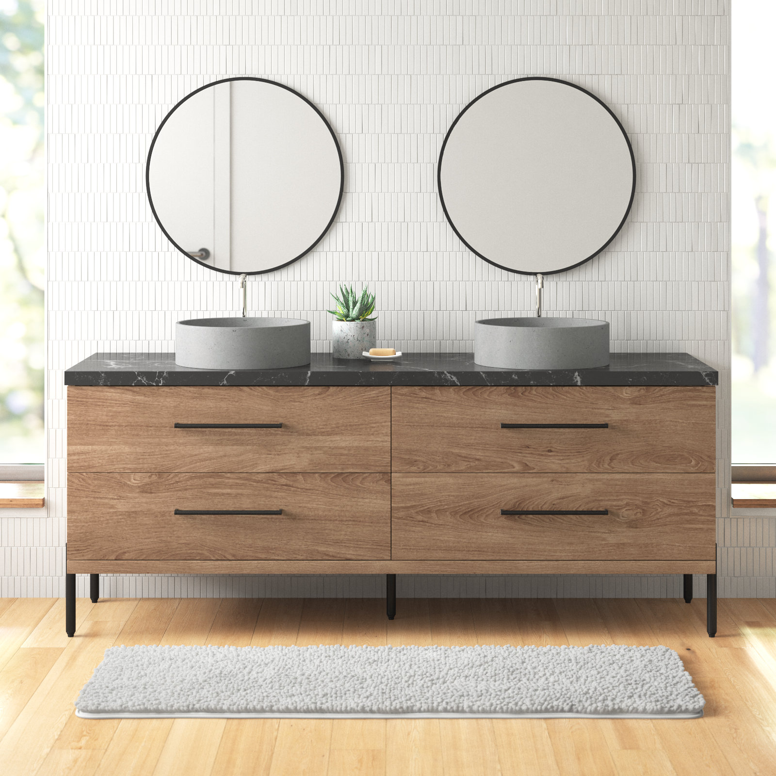 Trent Austin Design Noonan 72" Double Bathroom Vanity Set & Reviews ...